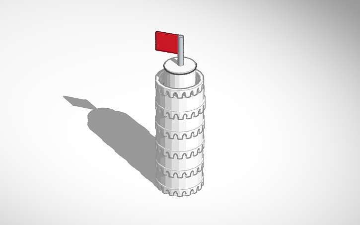 3d Design Leaning Tower Of Pisa Tinkercad 