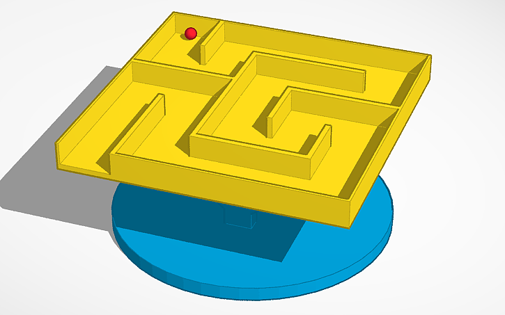 3D design MAZE GAME - SIM LAB - Tinkercad