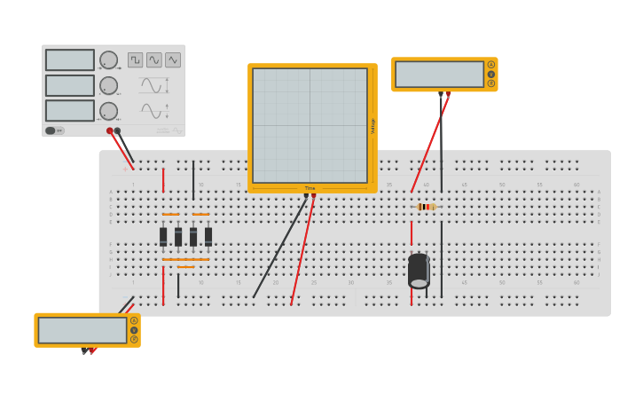 Circuit design Rectificador en puente - Tinkercad