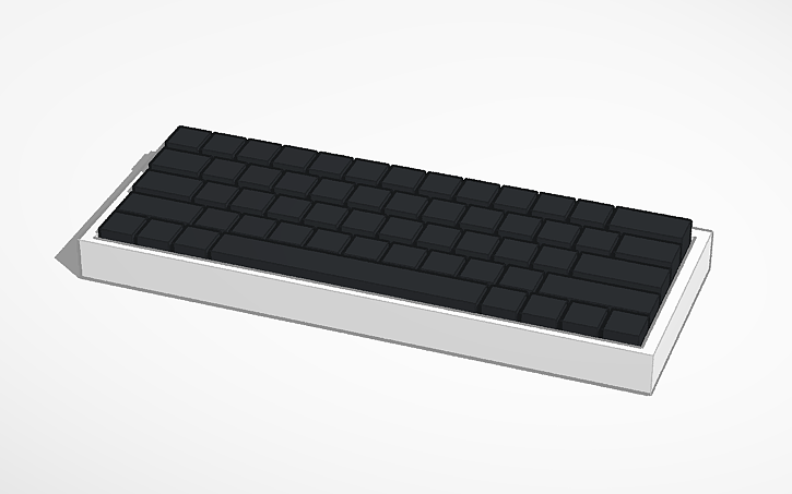 3D design Keyboard - Tinkercad