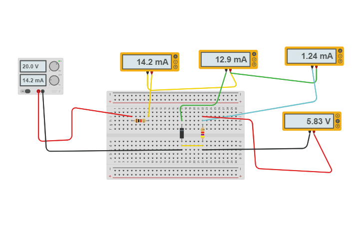 Circuit design zener diode - Tinkercad