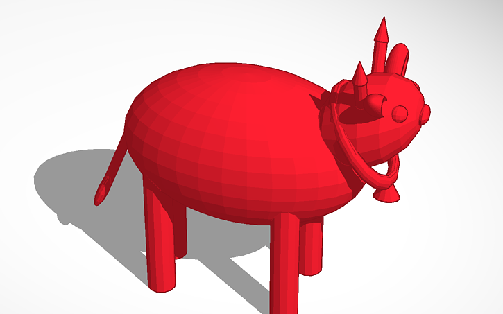 3D design Clay ox - Tinkercad