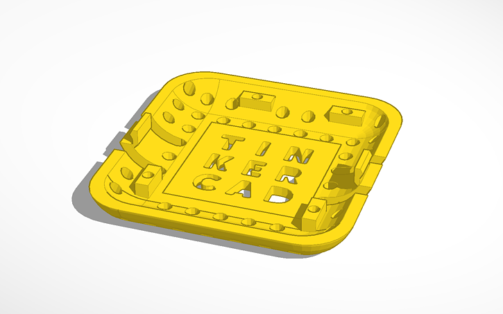 3D design Perforated Arduino Enclosure Bottom | Tinkercad