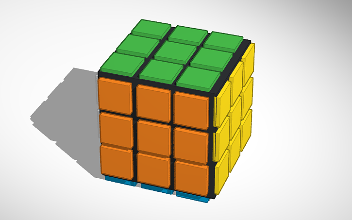 3D design Rubik’s cube | Tinkercad
