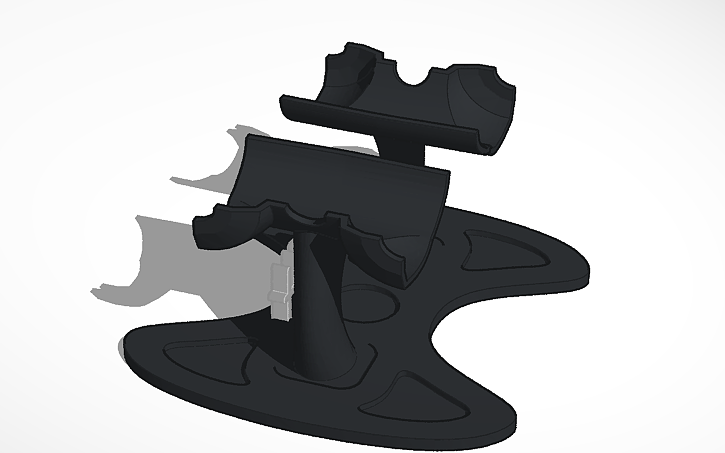 3D design Copy of PS4 Controller Holder (HOLDS: 2 CONTROLLERS) - Tinkercad