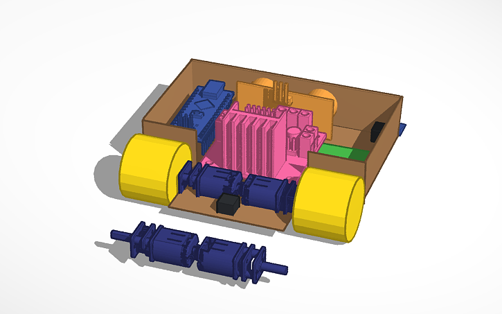 3D design minisumo example from argentina - Tinkercad