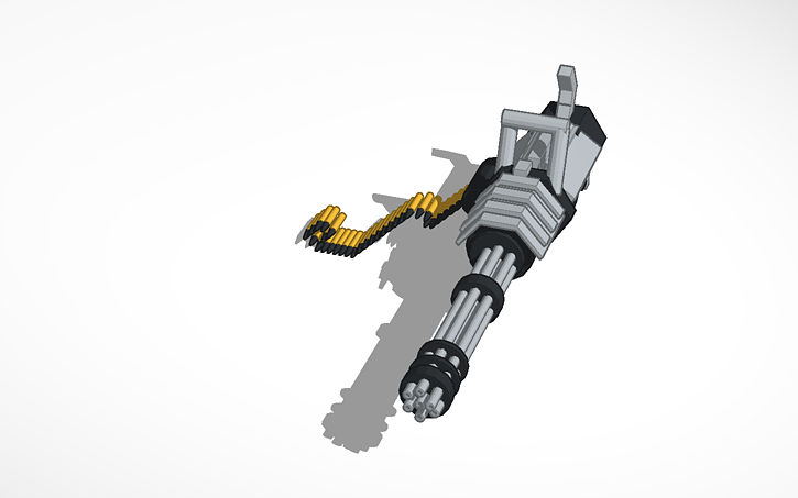 3D design Machine Gun - Tinkercad