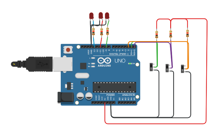 Circuit design Exercicio 2 - Atividade Arduino - Tinkercad