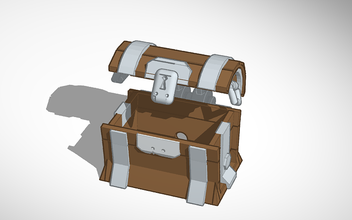 3D design Fortnite Chest - Tinkercad