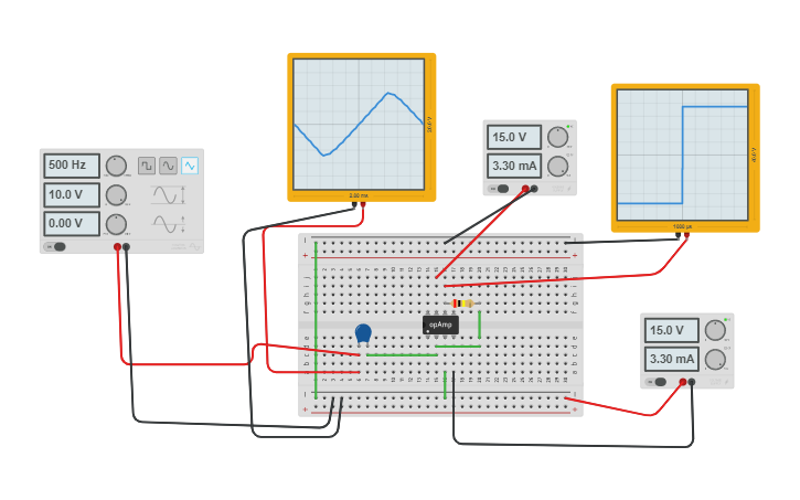 Circuit design 333_Swabhiman Differentiator | Tinkercad