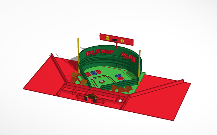 3D design Fenway Park-Josh Engelberg - Tinkercad