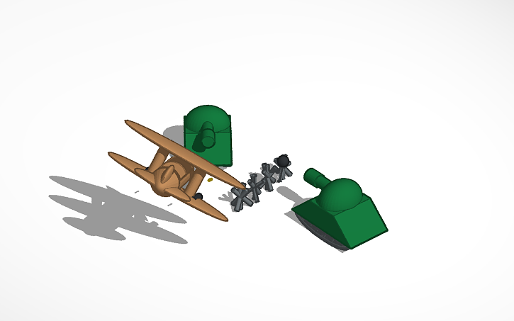 3D design WWII Scene | Tinkercad