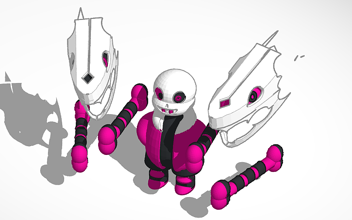 3D design Glitched Sans V2 - Tinkercad