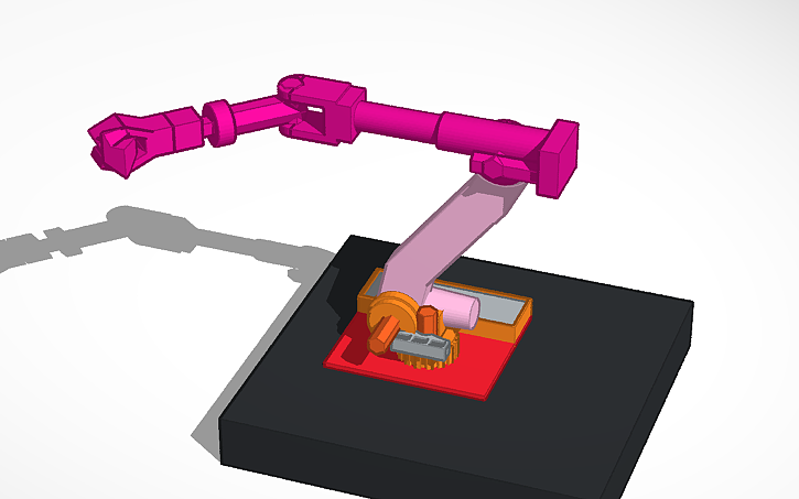 3D design Robotic arm - Tinkercad
