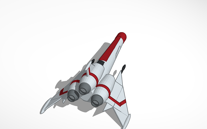 3D design BSG Colonial Viper - Tinkercad