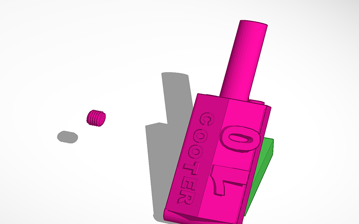 3D design cricket bat money box - Tinkercad