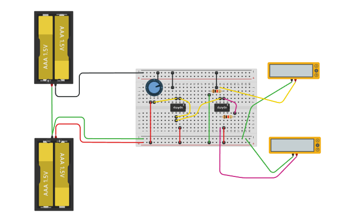 Circuit design Voltage Follower Demo - Tinkercad