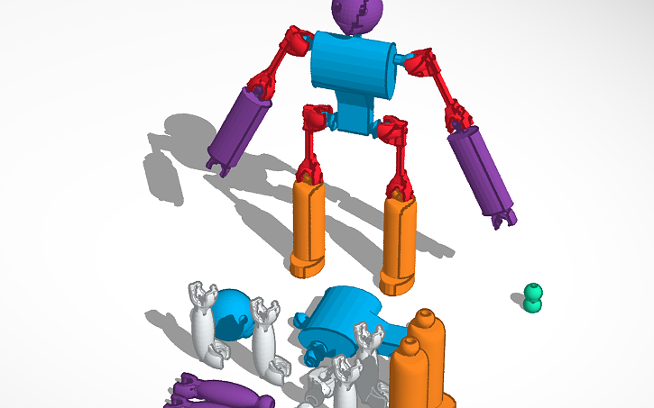 3D design The Little Robot That can pose - Tinkercad