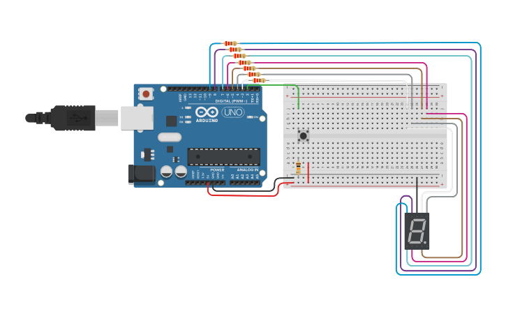 Circuit design Atividade 4 | Tinkercad