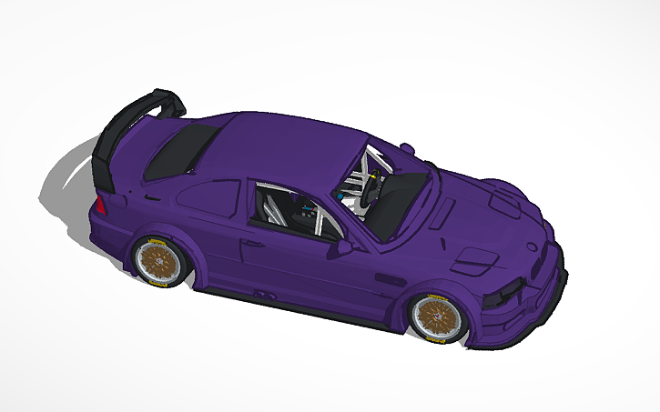 3D design BMW M3 GTR Drift Car - Tinkercad