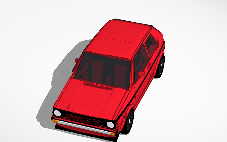 3D design 1975 Volkswagen golf GTI MK1 - Tinkercad