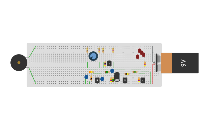 Circuit design Sound To Light Unit Using LED Sound Indicator - Tinkercad