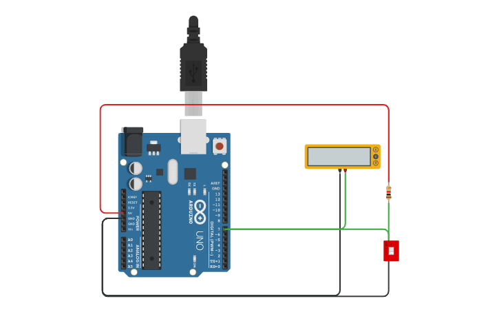 Circuit design Pull up complet | Tinkercad