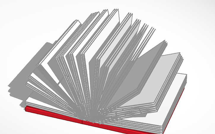 3D design Open Book - Tinkercad