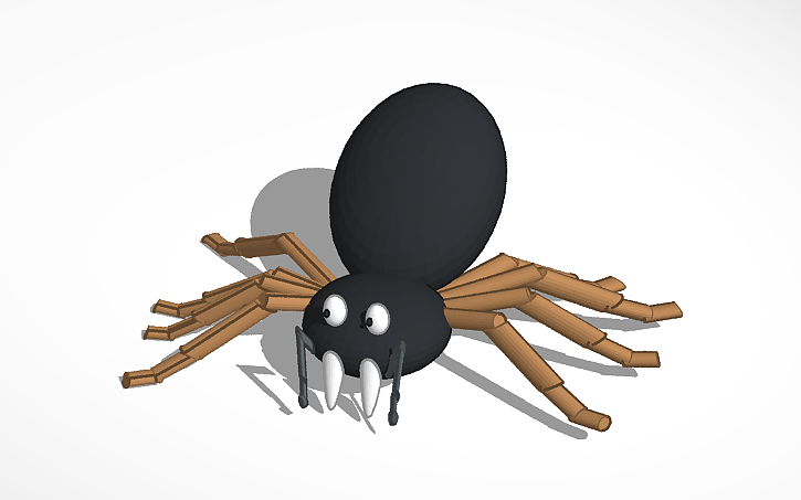 3D design spider - Tinkercad