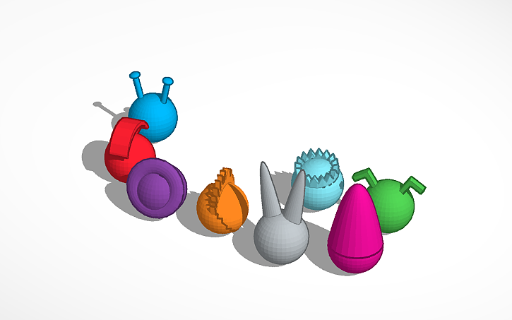 3D design peg dolls heads | Tinkercad