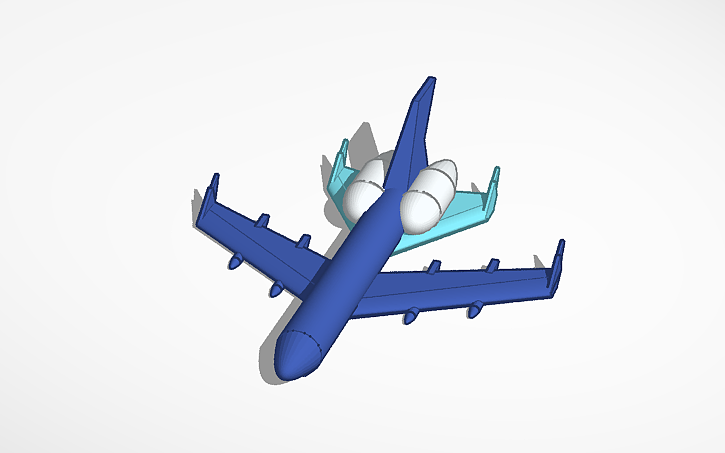 3D design Plane JJ Plane - Tinkercad