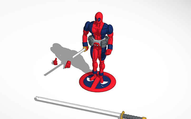 3D design #Superhero, #Marvel, Alt. Deadpool Preview | Tinkercad