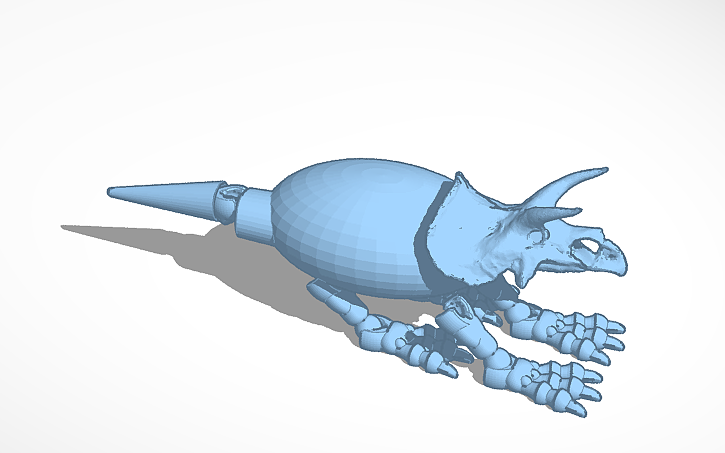 3D design Triceratops | Tinkercad