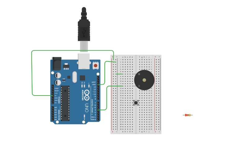 Circuit design Sonidos - Tinkercad