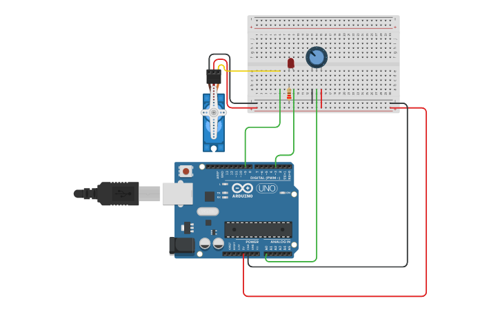 Circuit design task 2 light sensor (finished) - Tinkercad