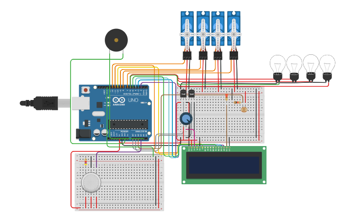 Circuit design Greenhouse - Tinkercad