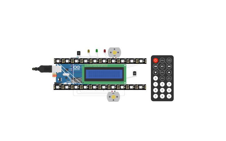 Circuit design car control by Nattanan - Tinkercad