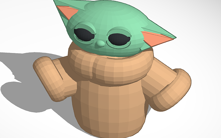 3D design Baby Yoda | Tinkercad