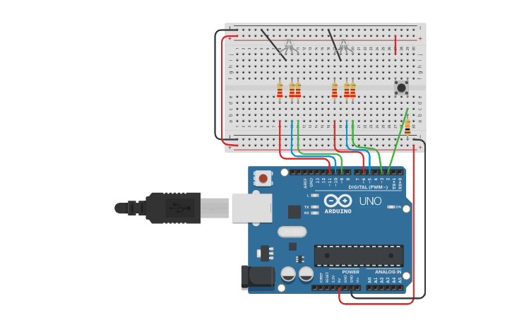 Circuit Design Exercise On Led Rgb Analogwrite Tinkercad