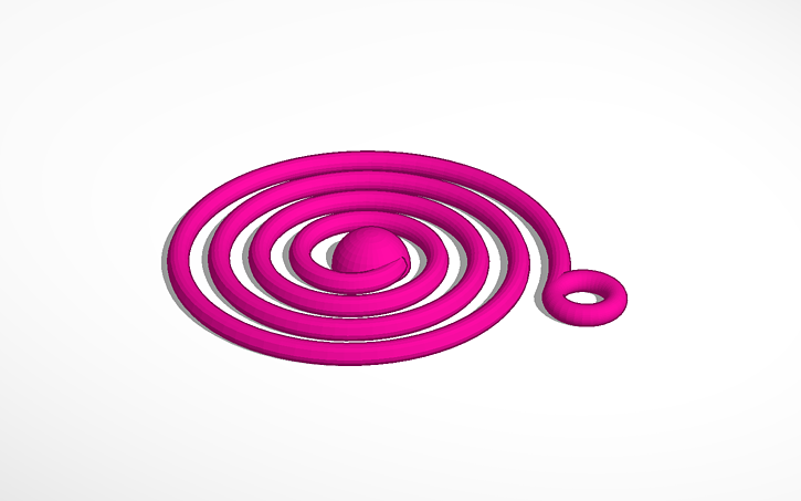 3D design spiral - Tinkercad