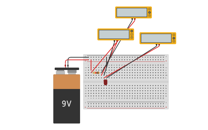 Circuit design EXPERIMENTO 1 | Tinkercad