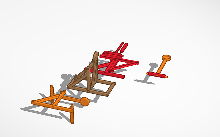 3D design Catapult model from Chapter 19 - Tinkercad