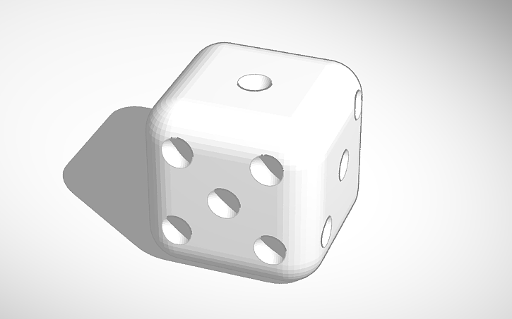 3D design Dice - Tinkercad