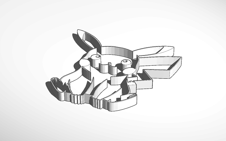 3D design Pikachu - Tinkercad