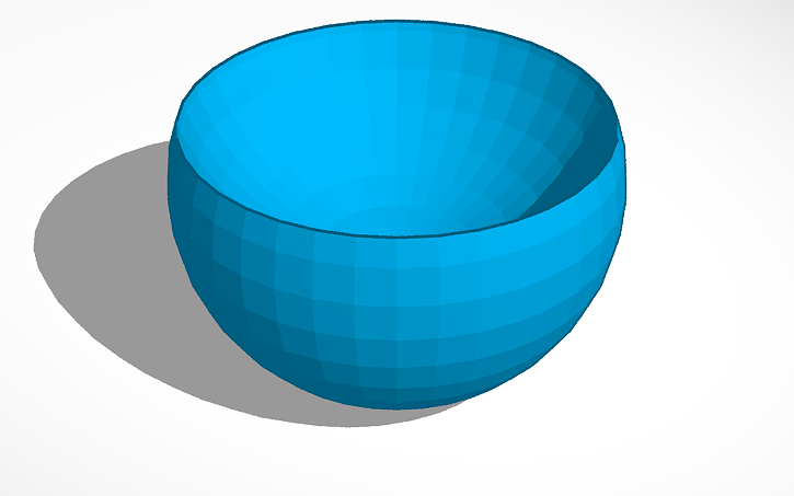 3D design bowl - Tinkercad