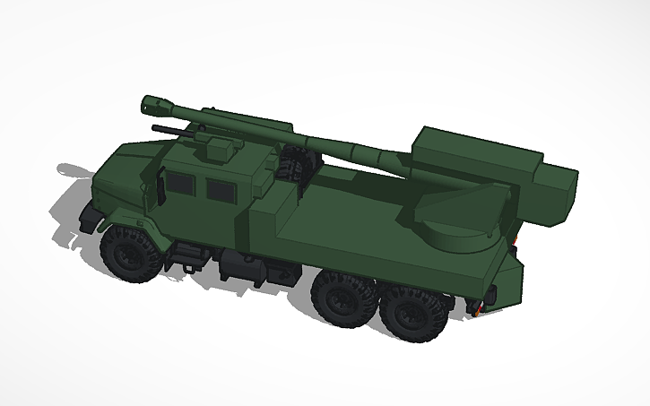 3D design Copy of 2023 KRAZ 2S22 Bohdana - Tinkercad