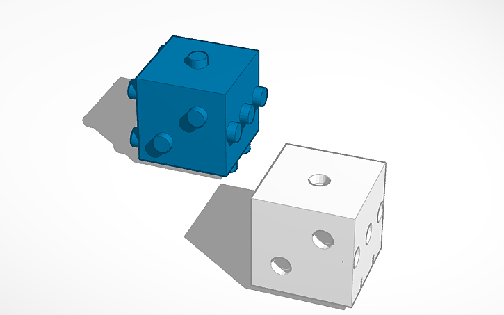 3d Design My 2 Cubes Tinkercad