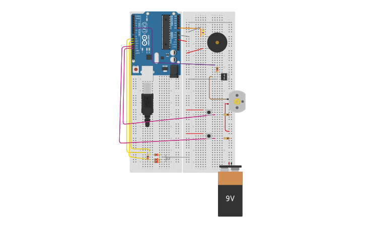 Circuit design Vibration Sensor - Tinkercad