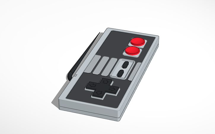 3D design NES Controller - Tinkercad