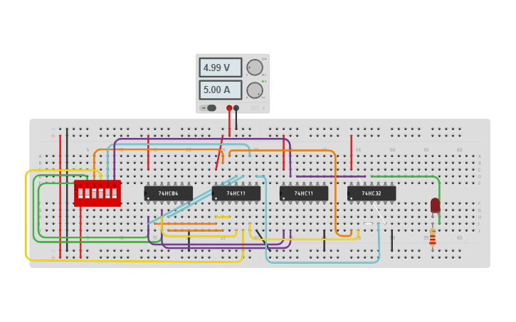 Circuit design 4:1 MULTIPLEXER - Tinkercad